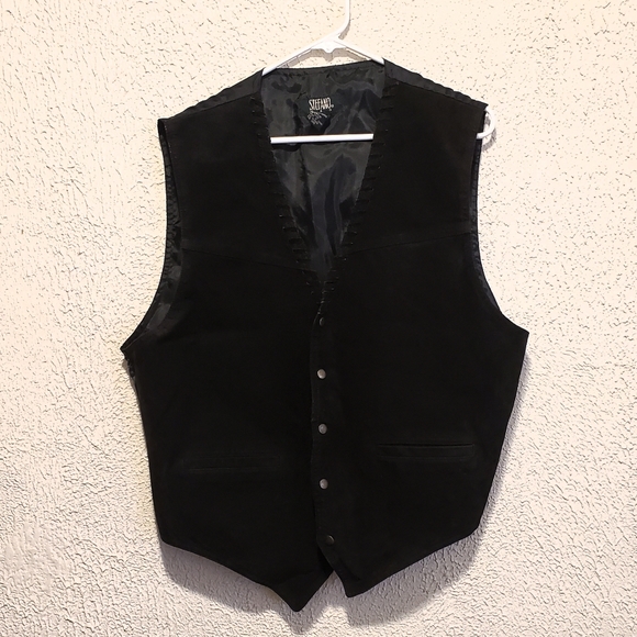 Stefano | Jackets & Coats | Stefano M A N Vintage Suede Leather Vest ...